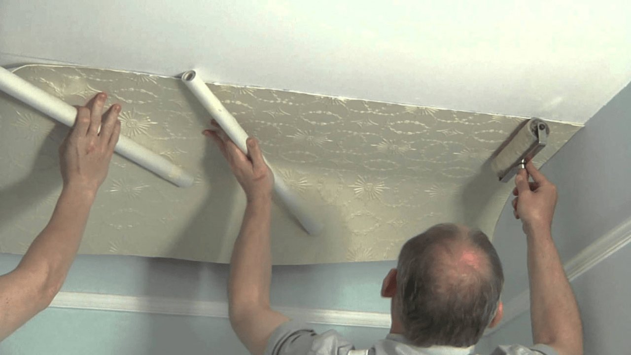 How to wallpaper the ceiling? – Paper Plane Design