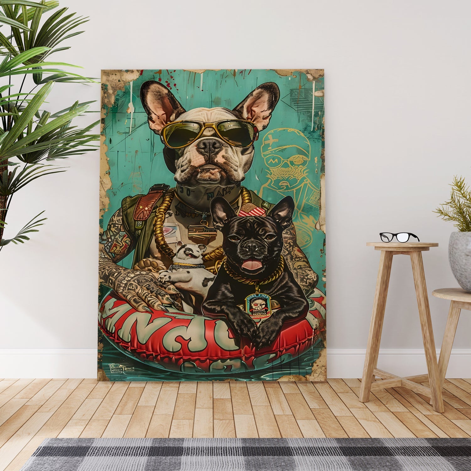 Paw-some Mafia Wall Art Painting, HD Canvas Print, Framed, Ready to Ha ...
