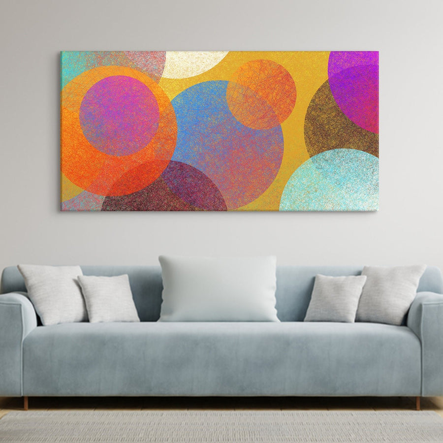 Elevate Allure with Framed Abstract Canvas Painting – Paper Plane Design