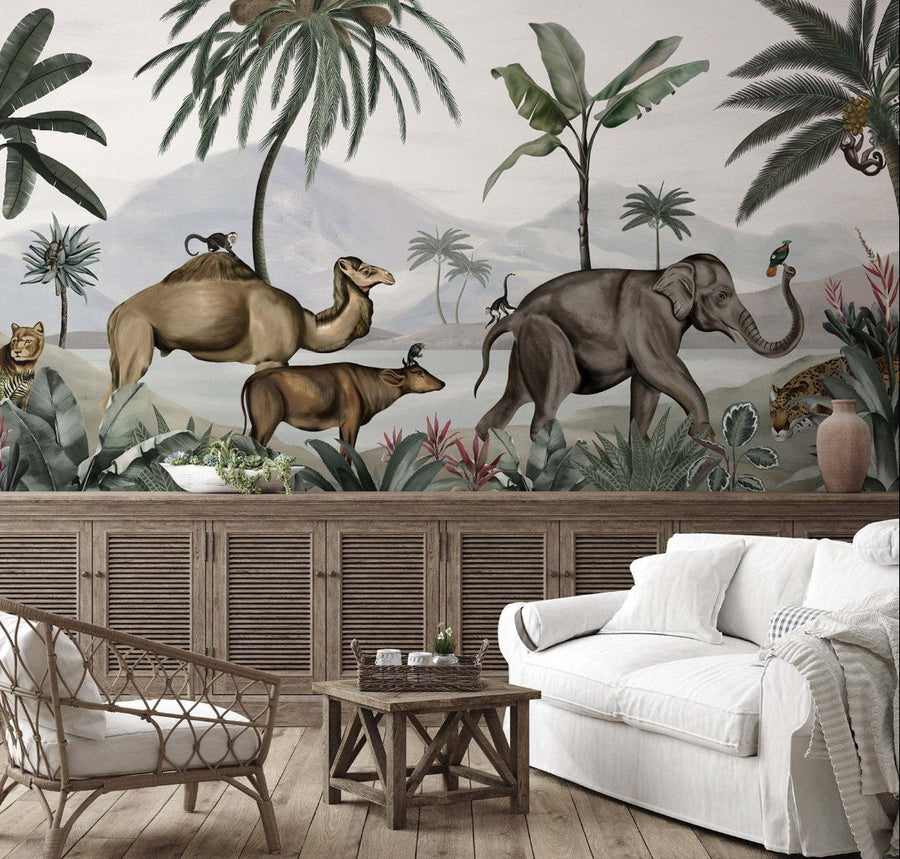 Customized Ethnic India Theme Wallpaper Murals For Home, Hotel and Caf ...