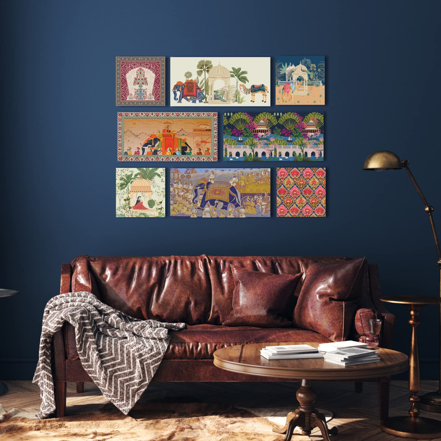 Ethnic Indian Canvas Painting Frame - Artistic Wall Decor – Paper Plane ...