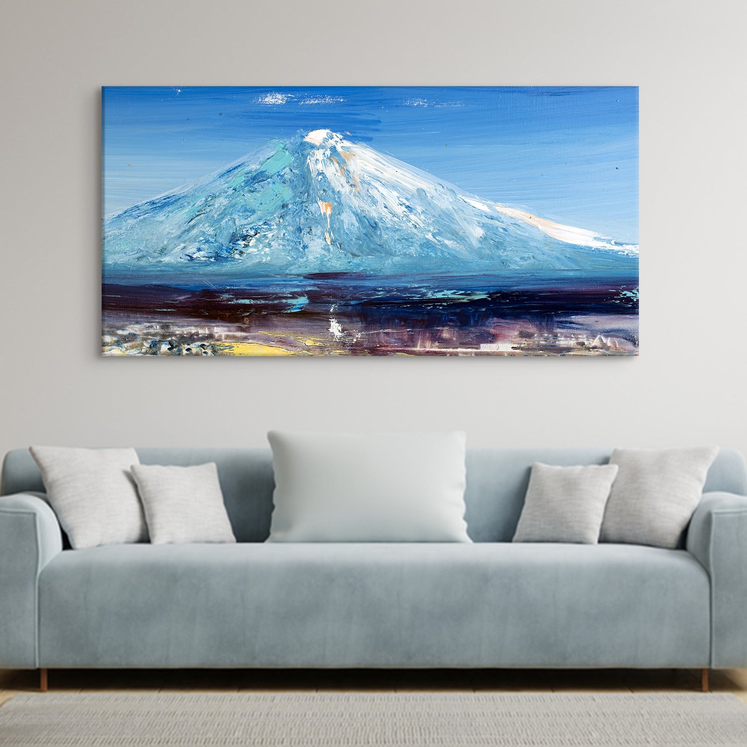 Immerse Yourself in Nature with our Feng Shui Mountain Canvas Painting ...