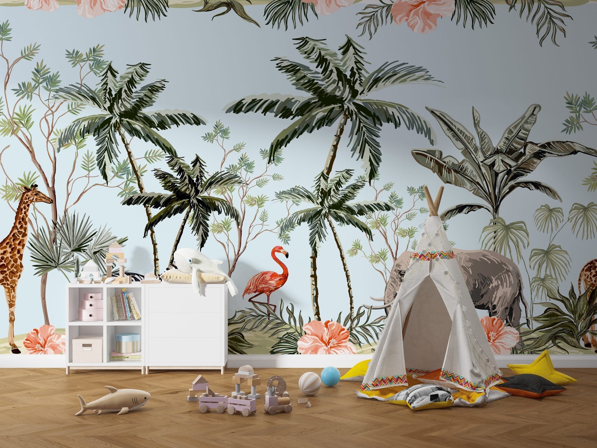 Jungle Childrens Wall Mural