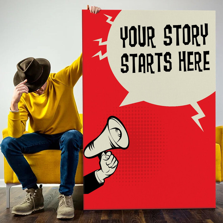 Motivational Poster Framed – Paper Plane Design