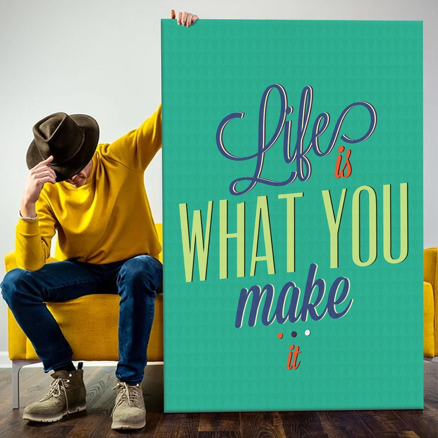 Ignite Inspiration with Our Motivational Framed Poster – Paper Plane Design