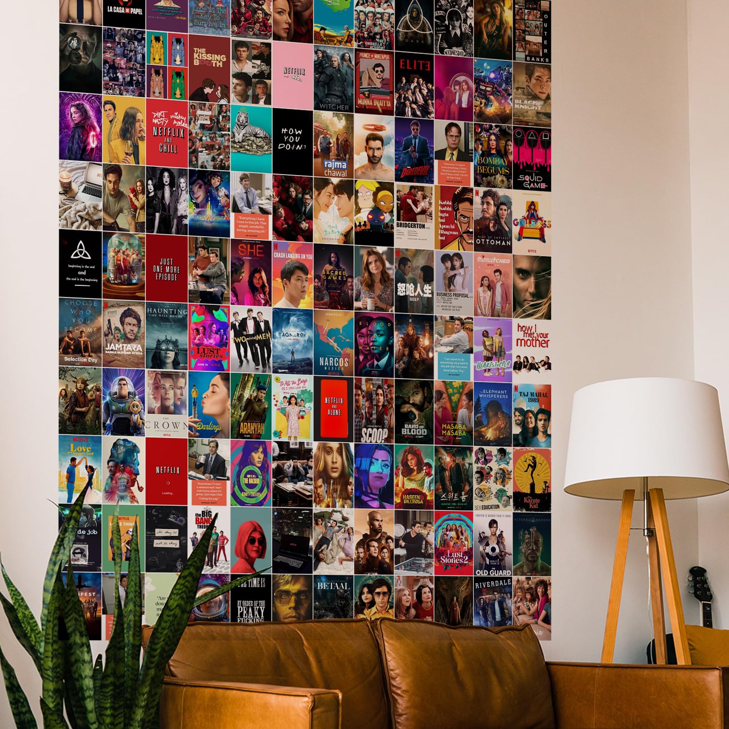 NETFLIX SERIES Posters Set of 120 Small Wall Poster Set Wall Collage f ...