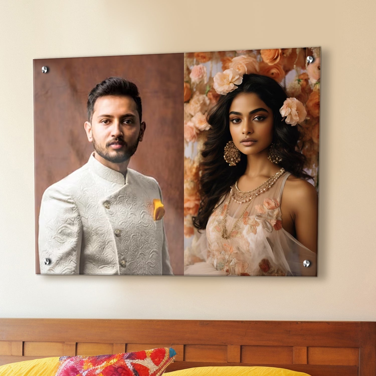 Personalized Acrylic Rectangle Collage Wall Photo Frame for Birthday ...