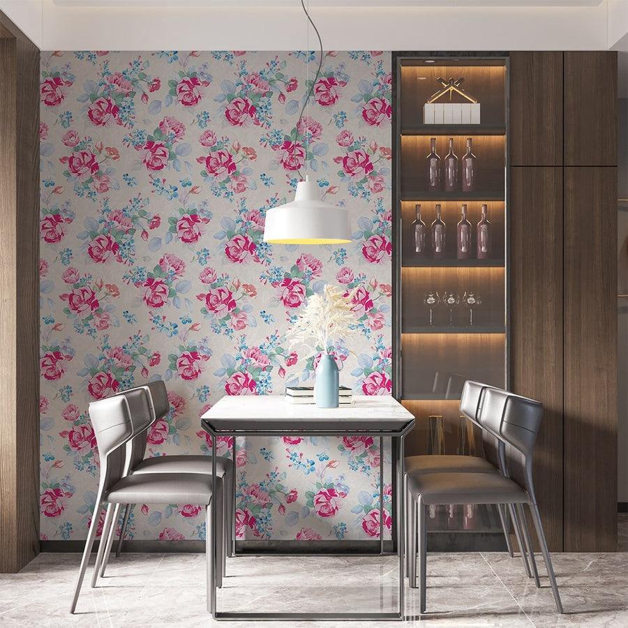 Elevate Your Restaurant or Café with Enchanting Pink Rose Floral ...