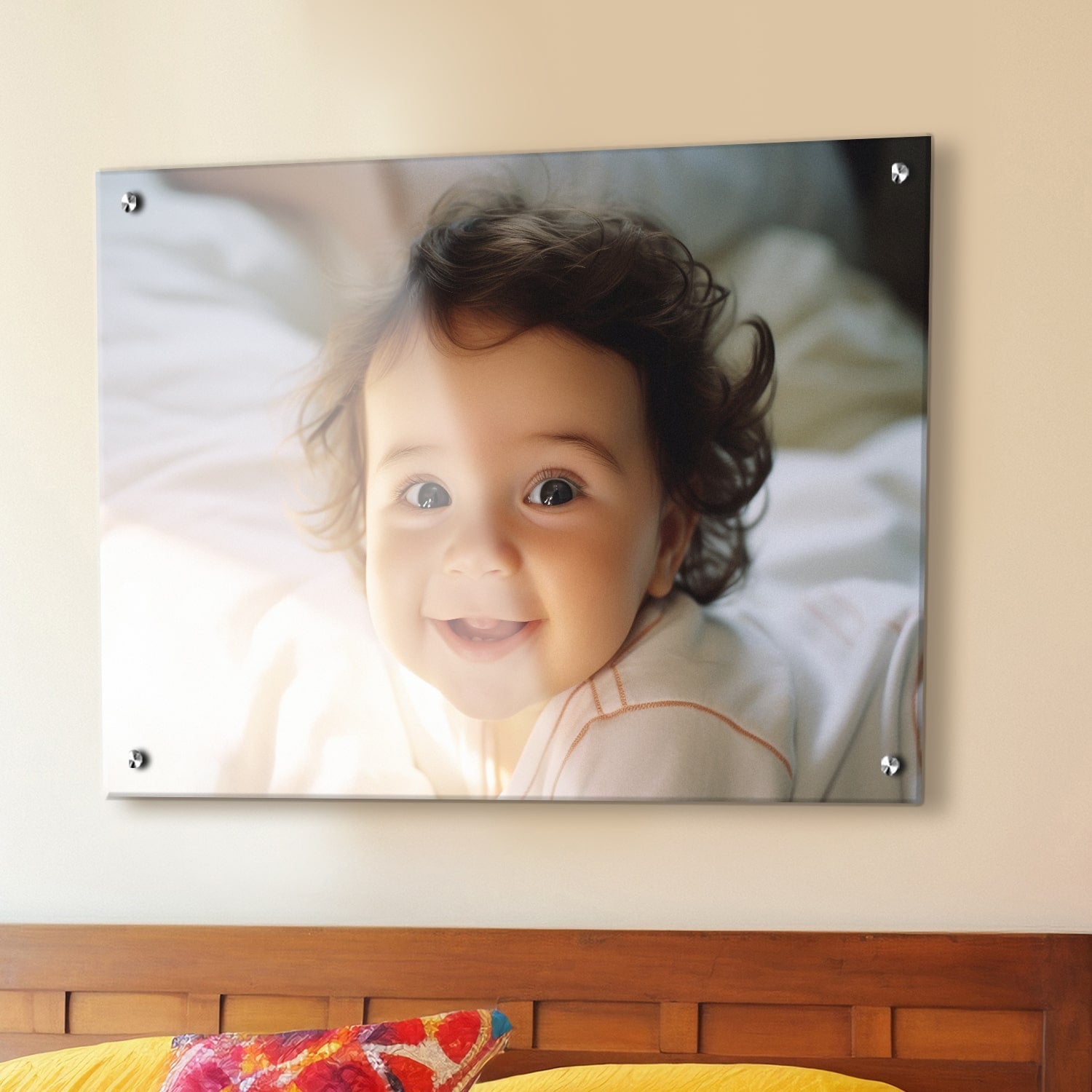 Premium Acrylic Rectangle Wall Photo Frame – Paper Plane Design