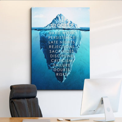 Motivational Poster Framed – Paper Plane Design