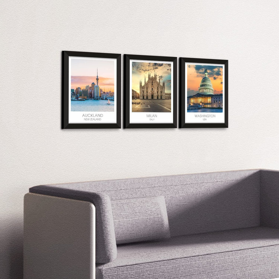 Embrace Wanderlust with Travel Theme Poster Framed Paintings – Paper ...